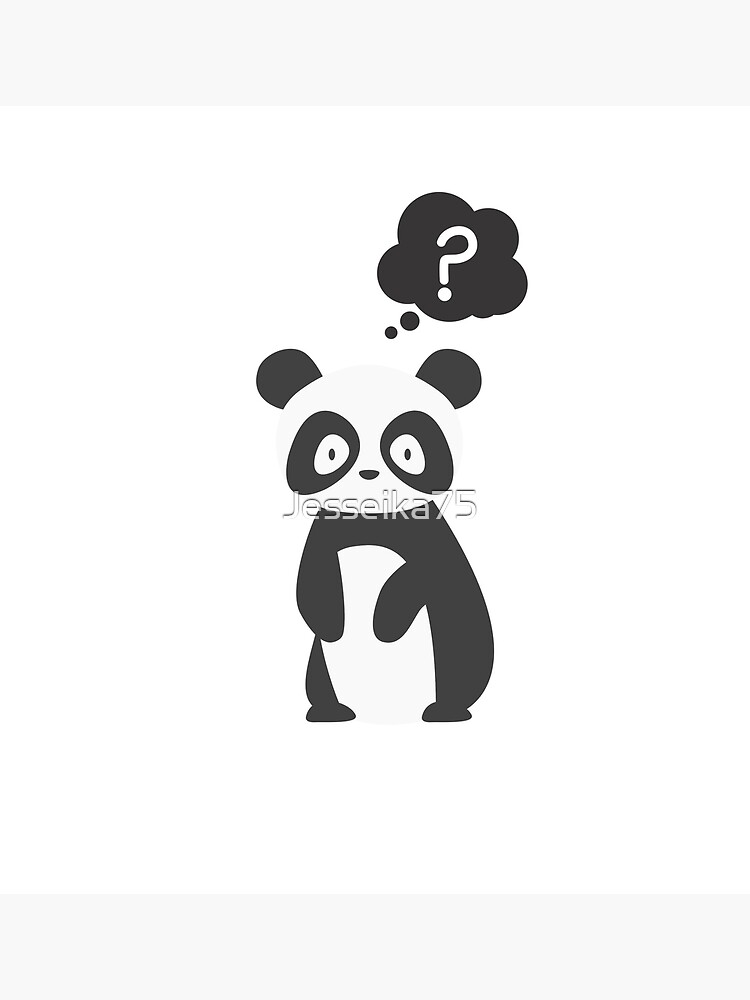 Póster «Panda Question Mark. No te entiendo.» de Jesseika75 | Redbubble