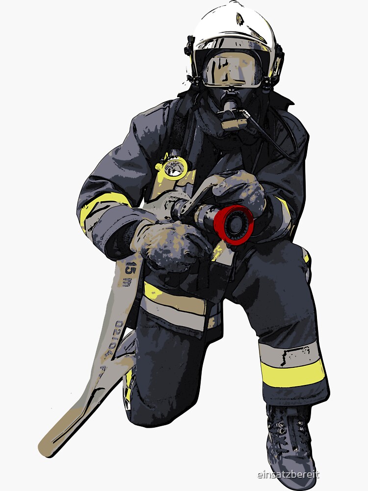 "Fire brigade respirator" Sticker by einsatzbereit | Redbubble