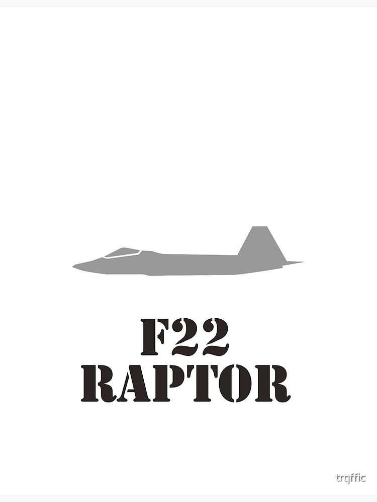 "F22 Raptor Fighter Jet Sticker" Poster by trqffic | Redbubble