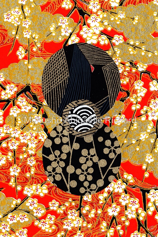 "Collage 120 | Japanese washi yuzen chiyogami origami paper collage" by ...