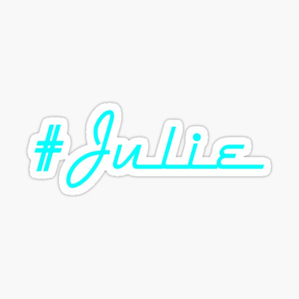 "# Julie" Sticker by airdrop | Redbubble
