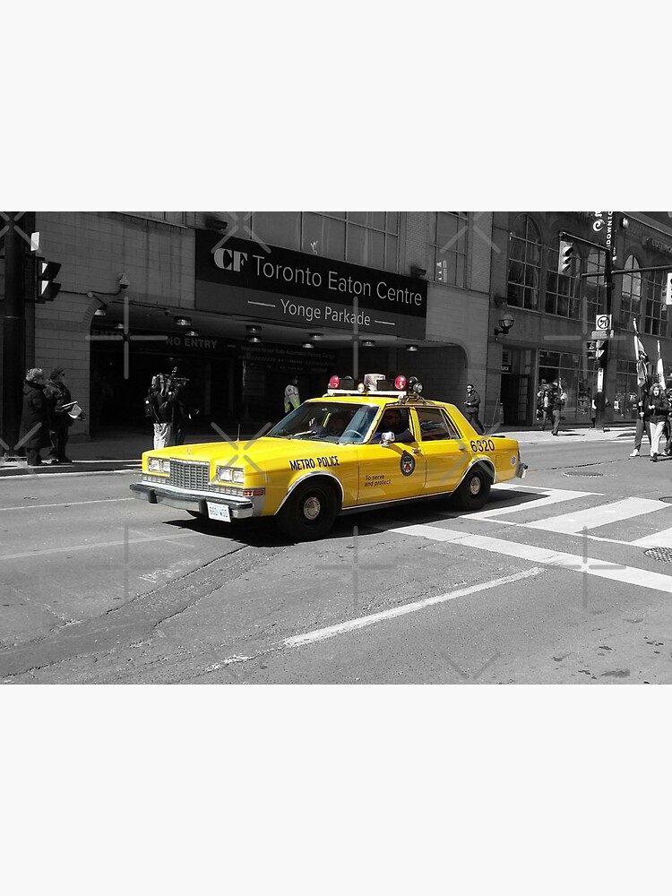 "Toronto's Yellow Police Car" Sticker for Sale by Doug1234 | Redbubble