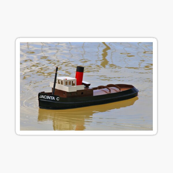 "Model barge boat" Sticker for Sale by FranWest | Redbubble