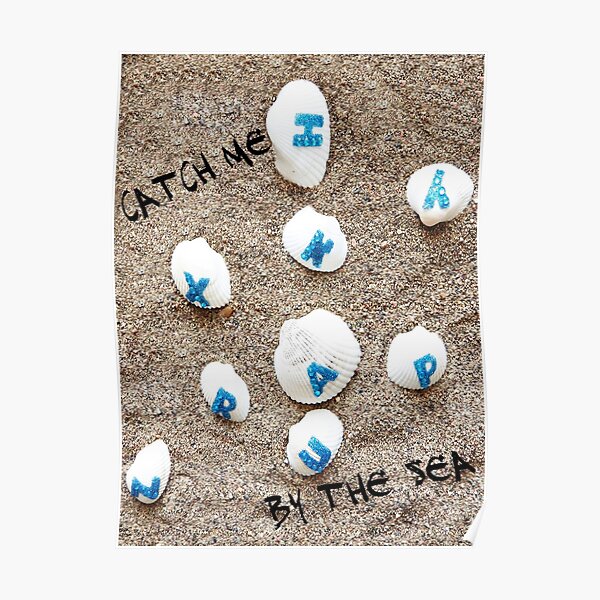 Poster « Lettre alphabétique à la plage », par ilhamsakim | Redbubble