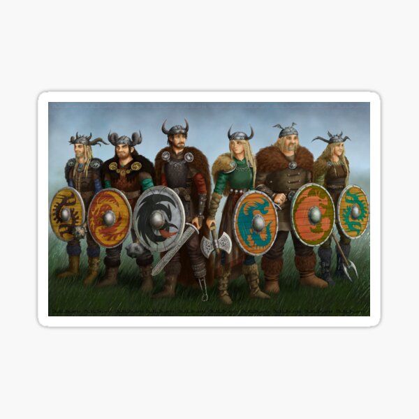 "Legends of Berk " Sticker for Sale by Chalev | Redbubble