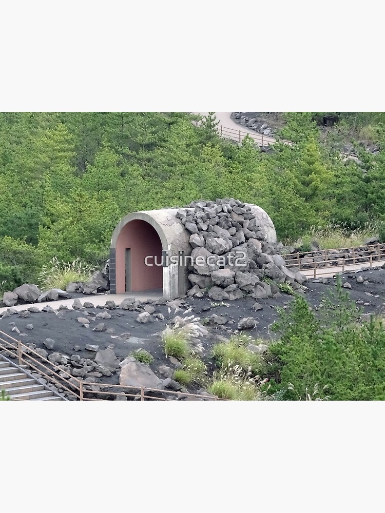 "Volcanic rocks on an eruption shelter in Japan" Poster for Sale by ...