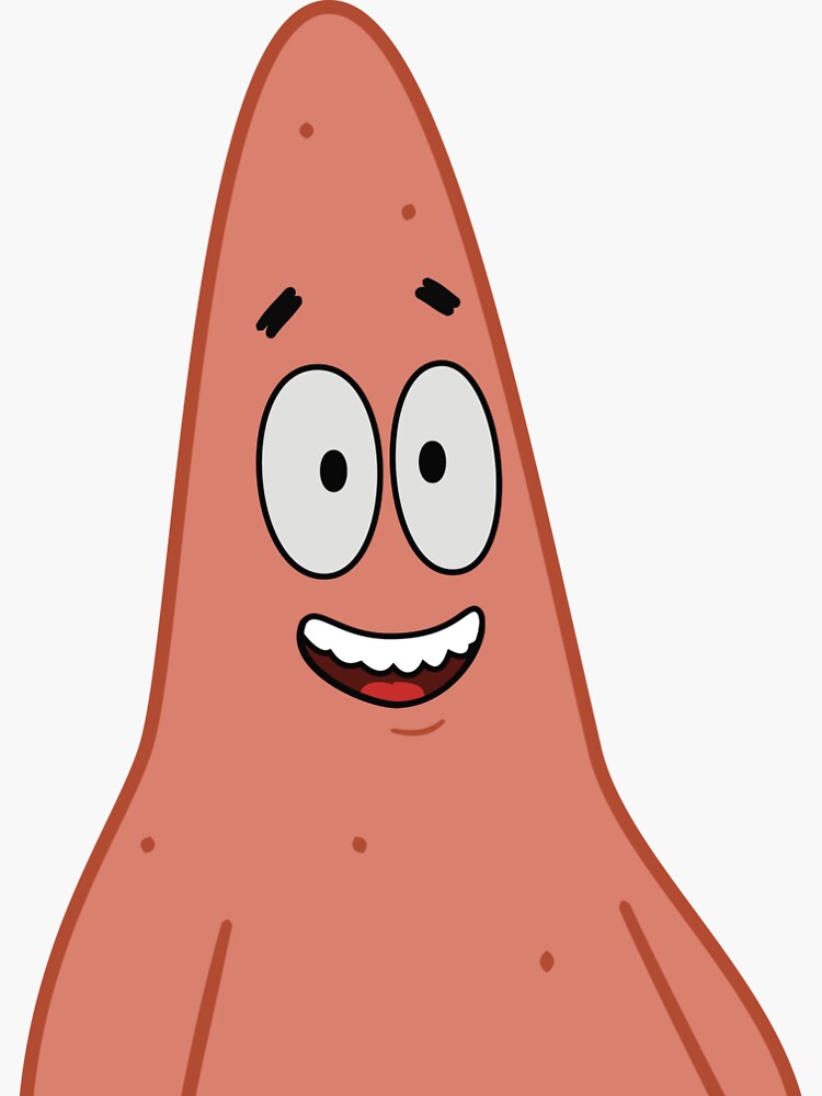 "Patrick Star " I love YOU " Sticker " Sticker by Jackiedasian | Redbubble