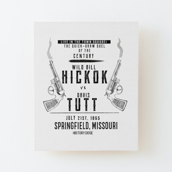 "Wild Bill Hickok vs Davis Tutt Cowboy Duel" Mounted Print by ...