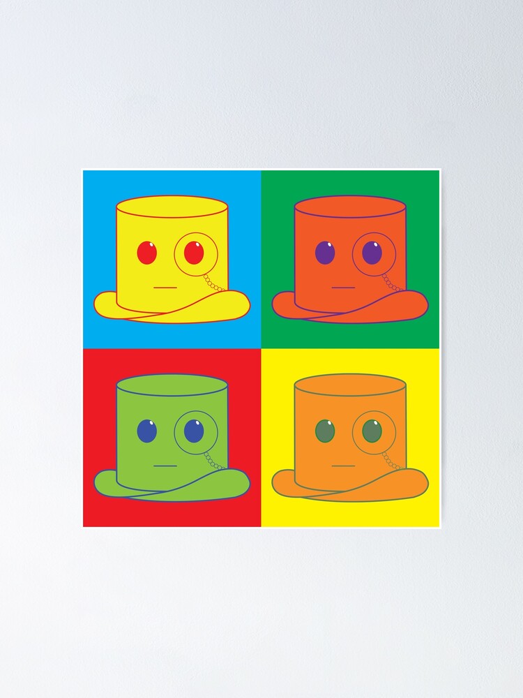 "A colorful Top Hat" Poster by GeeklingNo1 | Redbubble