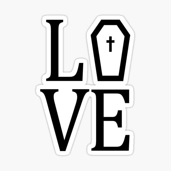 "Funeral Director Love - Casket" Sticker by mitchell525 | Redbubble