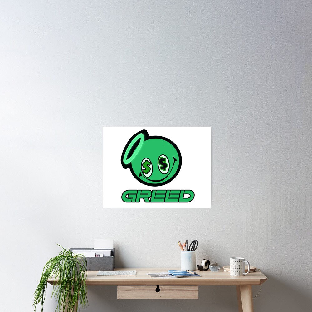 "GREED EMOJI" Poster for Sale by DSG-PANDA | Redbubble