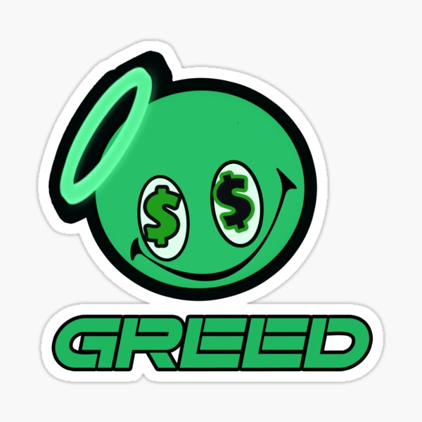 "GREED EMOJI" Sticker for Sale by DSG-PANDA | Redbubble