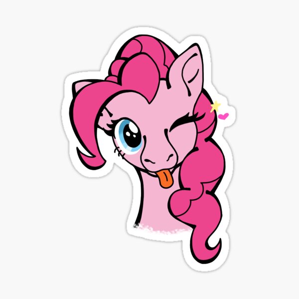 "Pinkie Pie Winky Face" Sticker by Tattooled | Redbubble