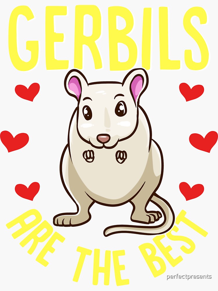 "Gerbils Are The Best Awesome Gerbil Obsessed" Sticker for Sale by ...
