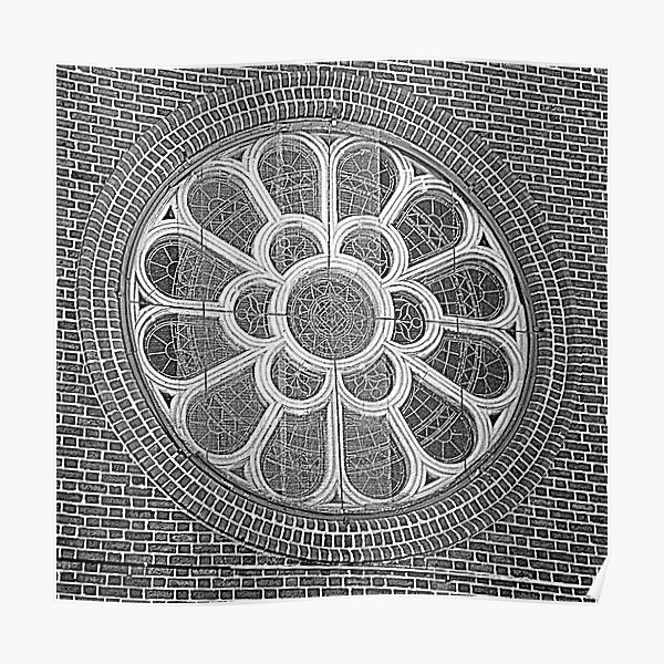 "Round window of Church in Queenscliff, Vic. Australia" Poster by ...