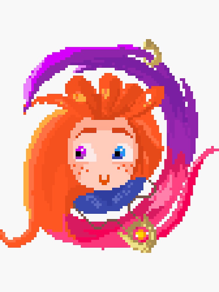 "Pixel Zoe" Sticker for Sale by PlanetaMout | Redbubble
