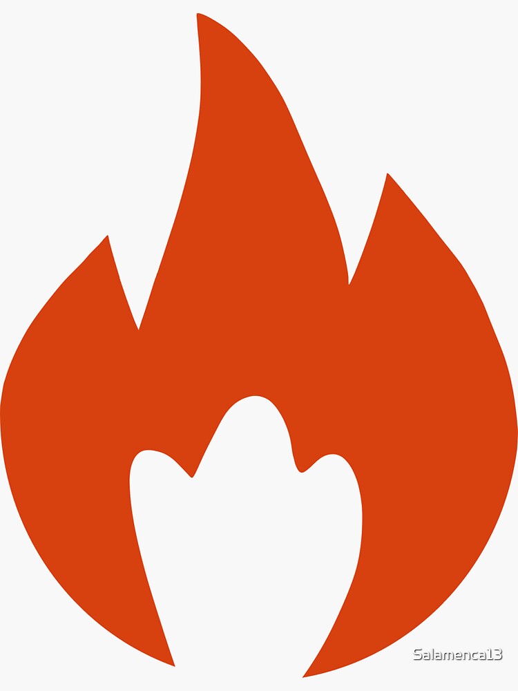 "Fire Type Symbol" Sticker by Salamenca13 | Redbubble