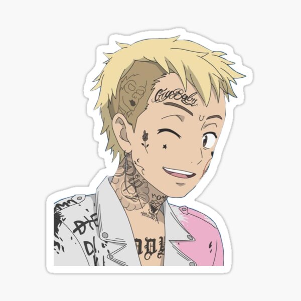"Lil peep" Sticker by Yuvin | Redbubble