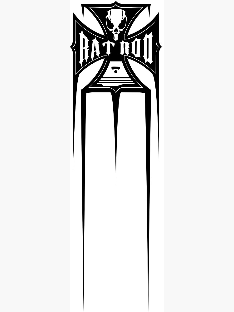 "Rat Rod Maltese cross" Art Print for Sale by Brockmeyer | Redbubble