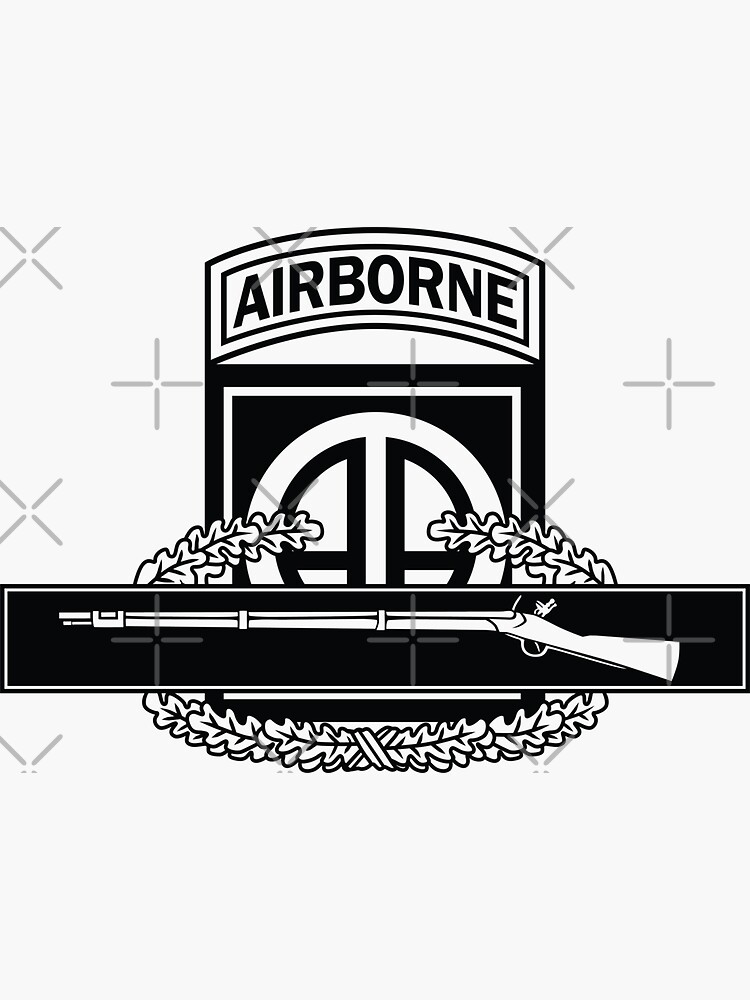 "82nd Airborne CIB stencil" Sticker for Sale by jcmeyer | Redbubble