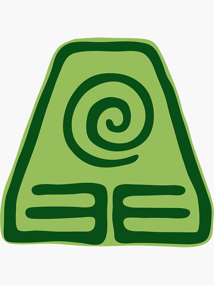 "Earthbending Symbol" Sticker for Sale by mazzzerati | Redbubble