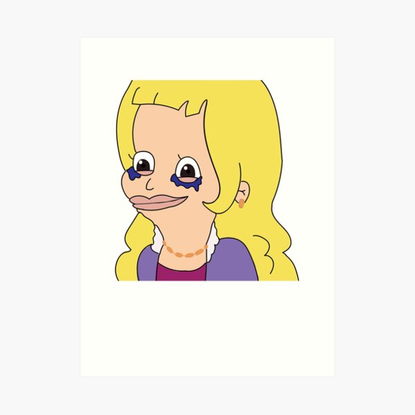 "Big Mouth Lola Skumpy" Art Print by elianawarsh | Redbubble