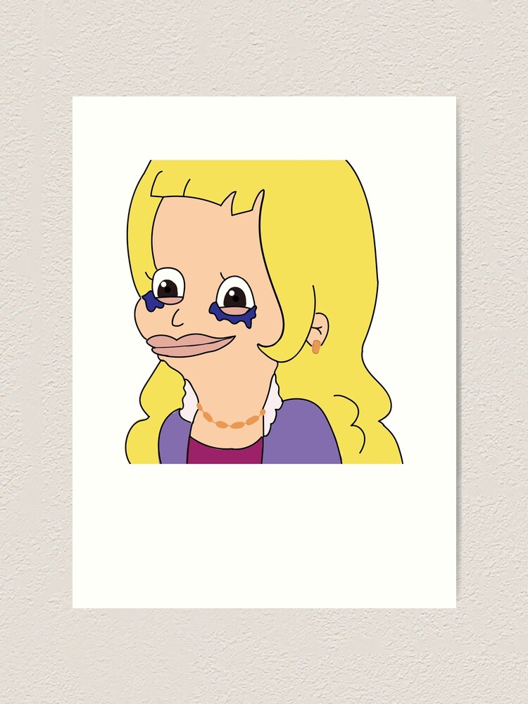 "Big Mouth Lola Skumpy" Art Print by elianawarsh | Redbubble