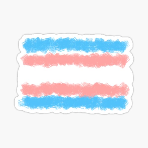 "trans flag" Sticker by alal228 | Redbubble
