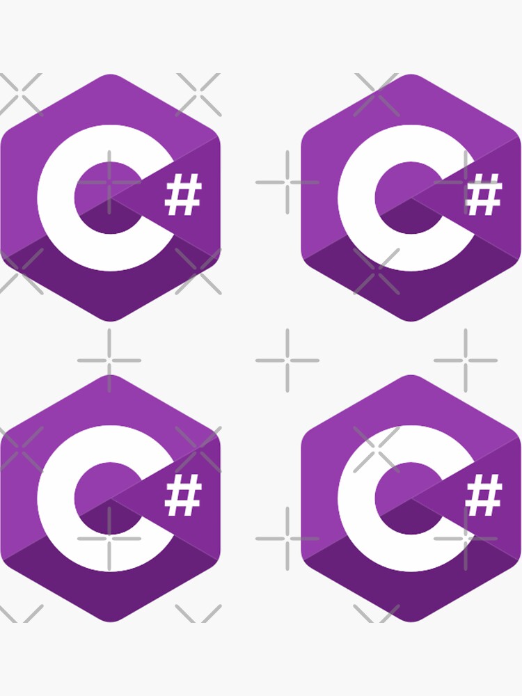 "C# Logo" Sticker by dtor5 | Redbubble