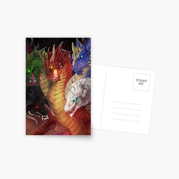 "Tiamat - Dungeons & Dragons" Postcard for Sale by Kellbellz | Redbubble