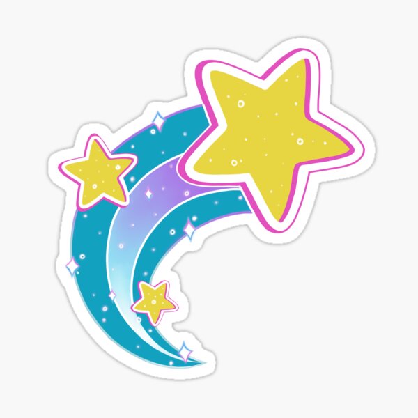 "Shooting Star" Sticker for Sale by cabbagekidd | Redbubble