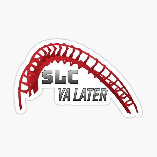 "Roller Coaster SLC Ya Later" Sticker for Sale by Emotional ...