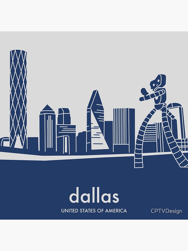 "Iconic Dallas" Art Print for Sale by CPTVDesign | Redbubble