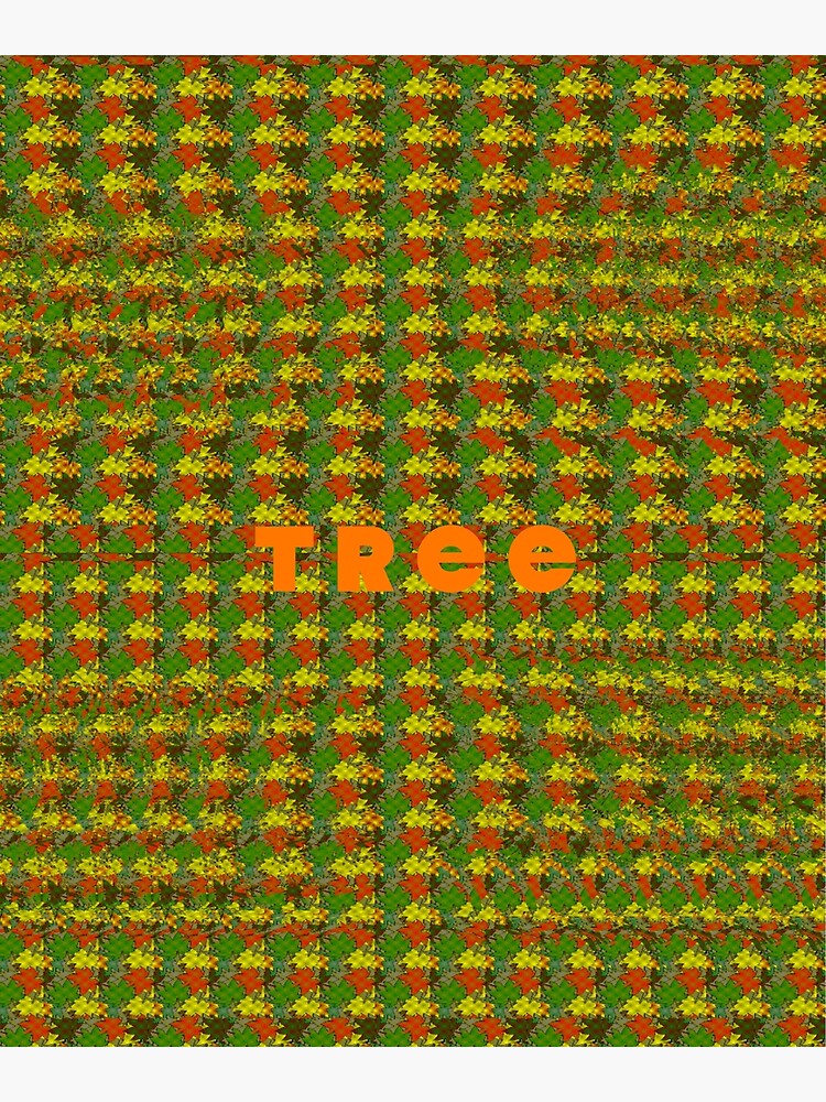 Fall Tree Autostereogram Stereogram Premium Matte Vertical Poster sold ...