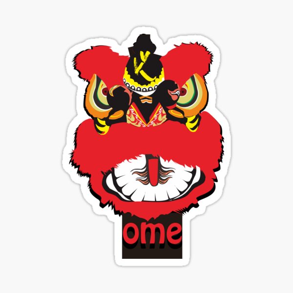 "ome red" Sticker by ahmadsolihin | Redbubble