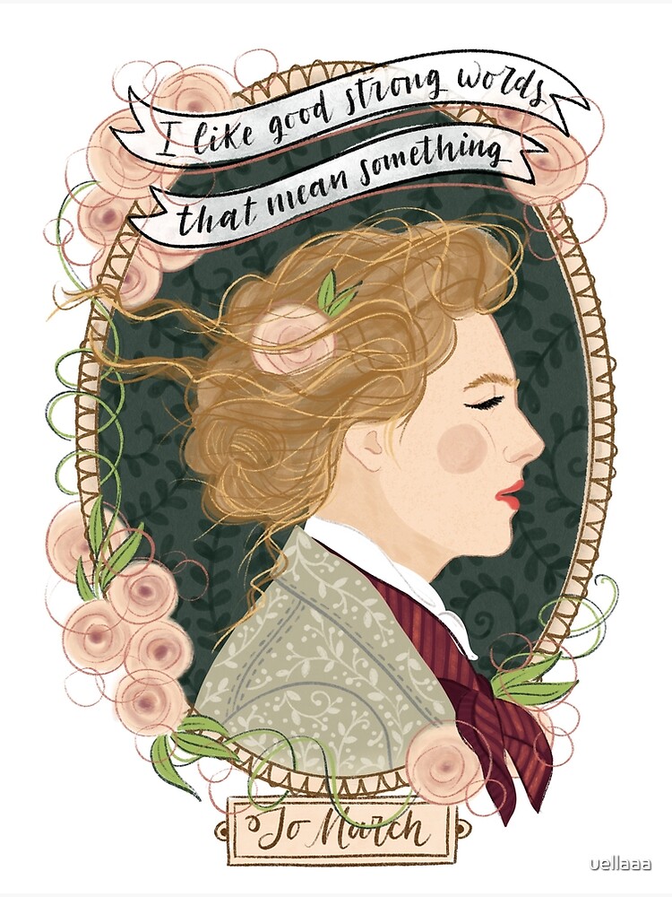 Lámina fotográfica «Little Women potraits: ilustración botánica de Jo ...