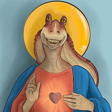 "jar jar binks" Sticker for Sale by morbid-meerkat | Redbubble