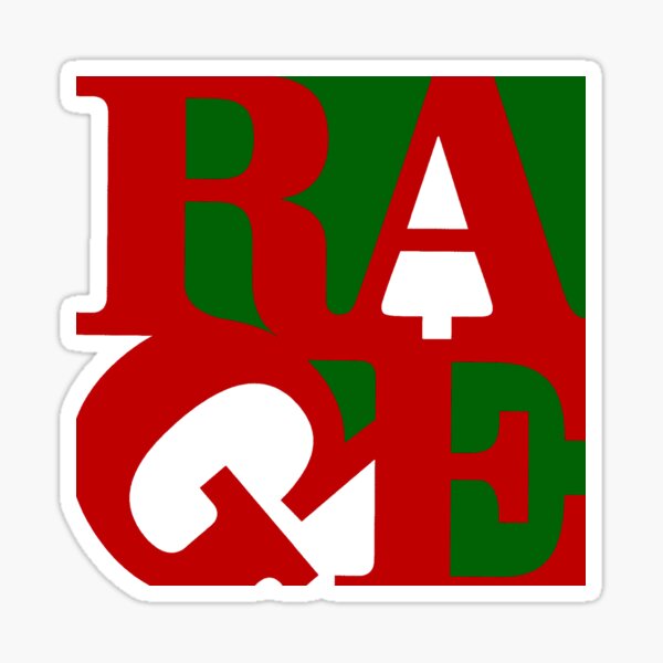 "Rage" Sticker for Sale by KindofBlue2020 | Redbubble