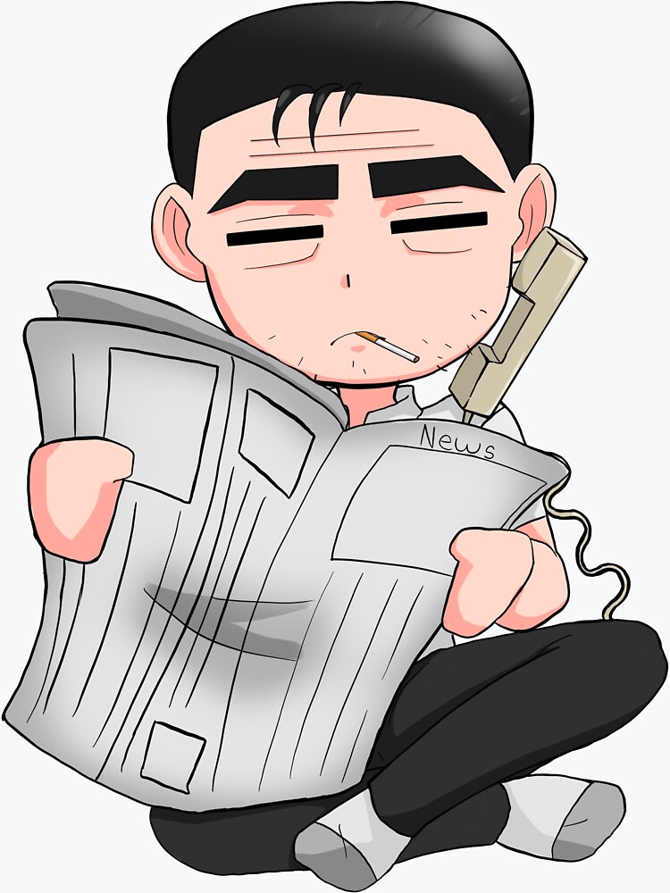Pegatina «Bunta Initial D» de CutelyDrawn-IG | Redbubble