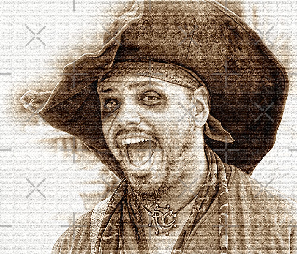 "Laughing Pirate" by CarolM | Redbubble