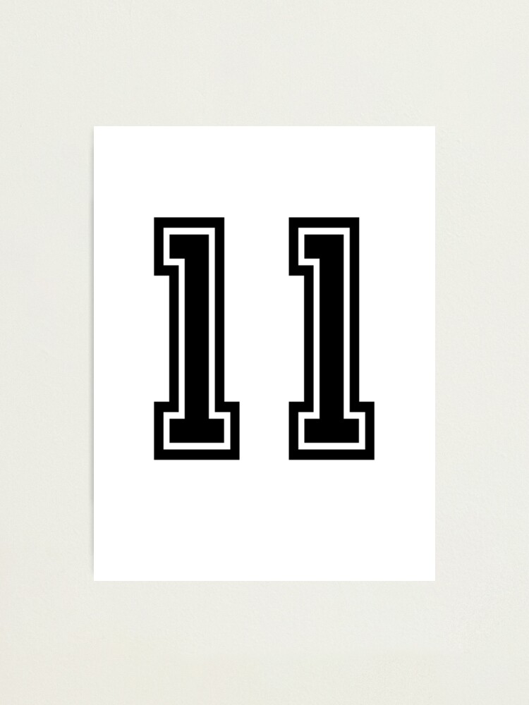 Lámina fotográfica «11 Deportes de equipo Número 11 - Camiseta ...