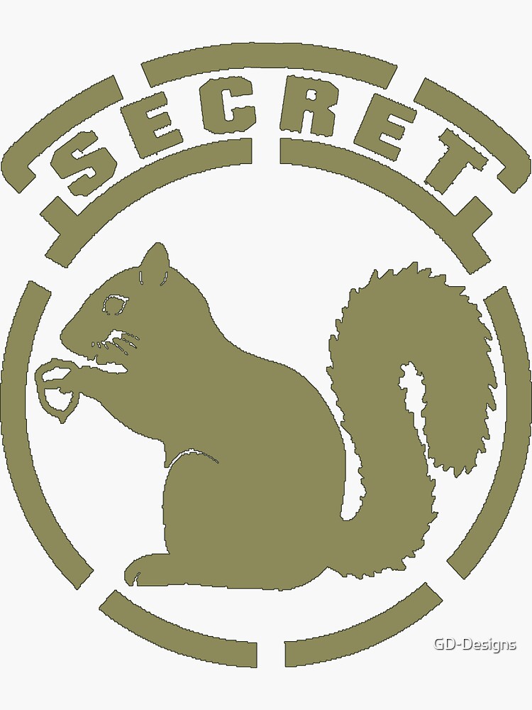 "Secret Squirrel" Sticker by GD-Designs | Redbubble