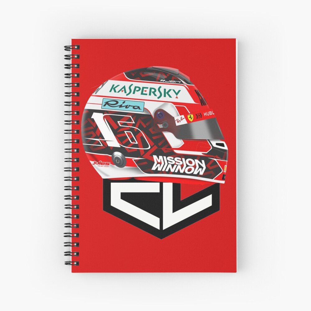 "Charles Leclerc 2020 CL Logo" Spiral Notebook by JageOwen | Redbubble