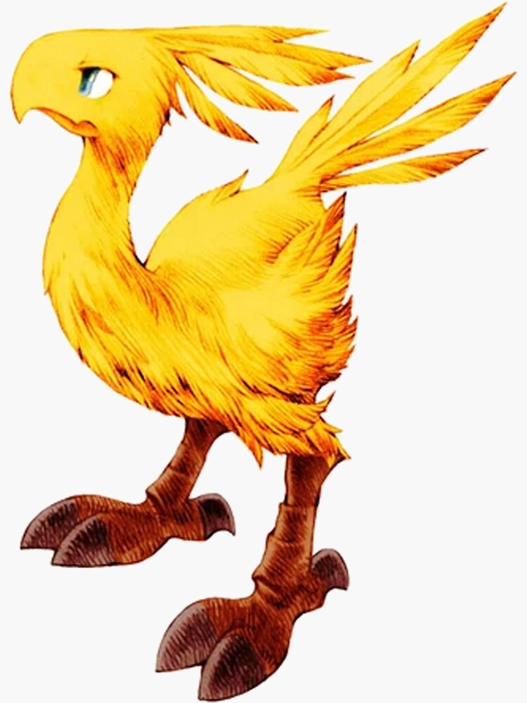 "Chocobo Final Fantasy " Sticker for Sale by CassidyCreates | Redbubble