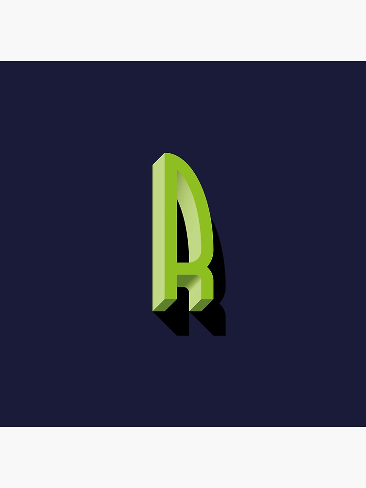 "Letter R - 3D Art Deco Initials" Sticker for Sale by Bowksrowks ...