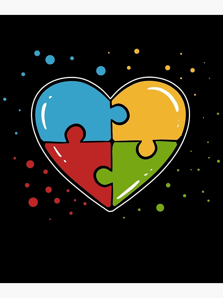 Póster «Corazón del autismo» de 4tomic | Redbubble