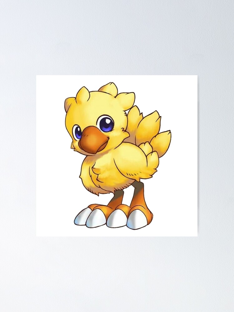 "Chocobo Final Fantasy " Poster for Sale by CassidyCreates | Redbubble