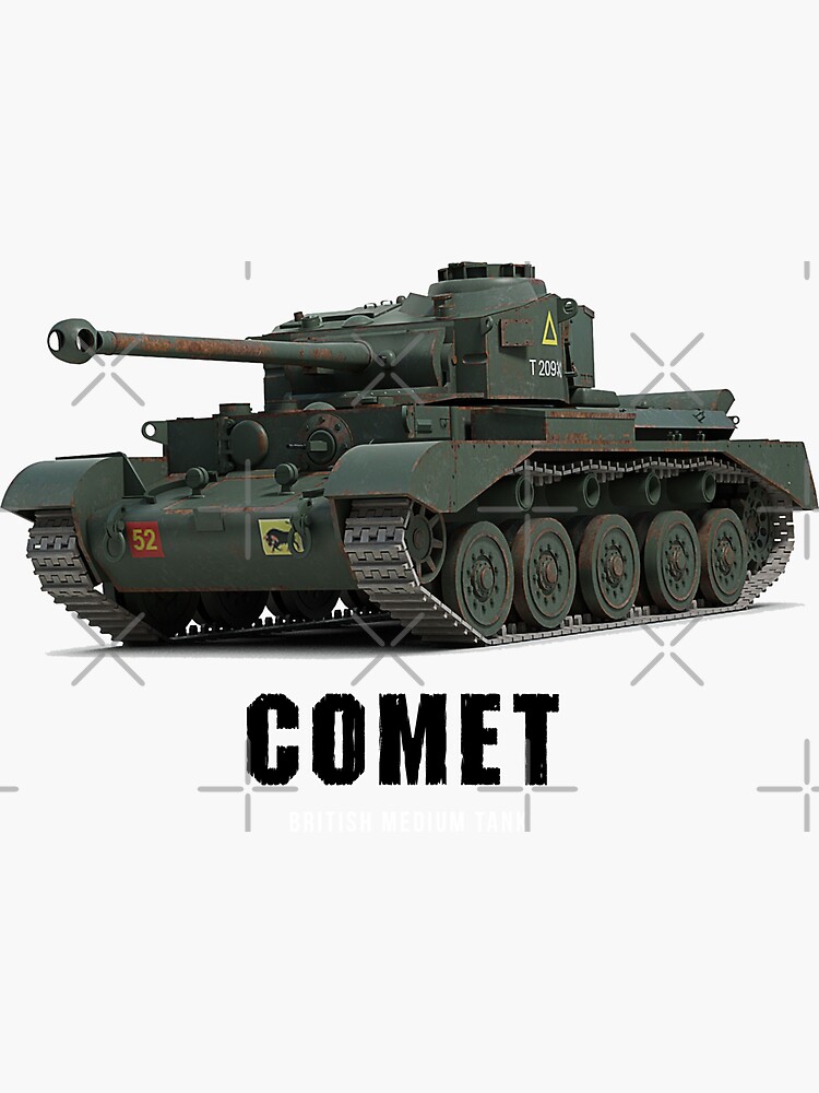 "COMET - BRITISH MEDIUM TANK" Sticker for Sale by soax | Redbubble