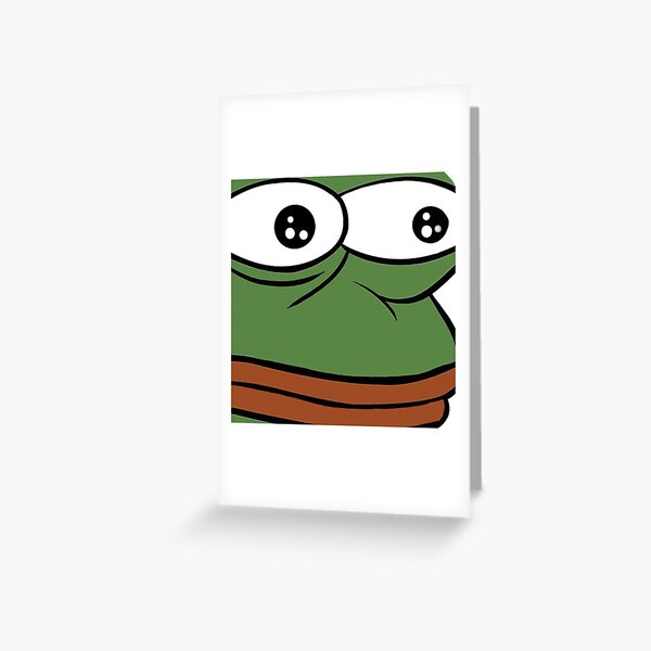 "MonkaW Twitch Emote in HD" Greeting Card by Mash701 | Redbubble