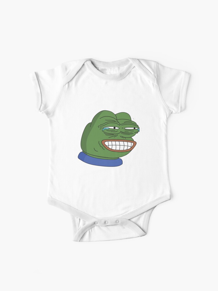 "PepeLaugh Twitch Emote in HD" Baby One-Piece for Sale by Reboot ...